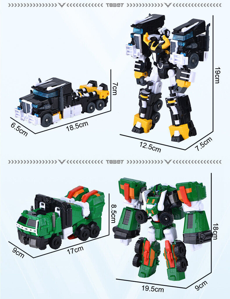 TOBOT V Galaxy Detectives Mini Transform Figure Commander Tank Beast ...