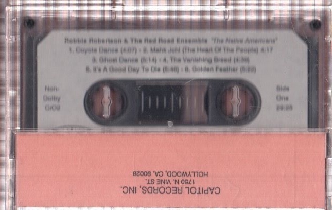 robbie robertson & the red road ensemble cassette promo | eBay