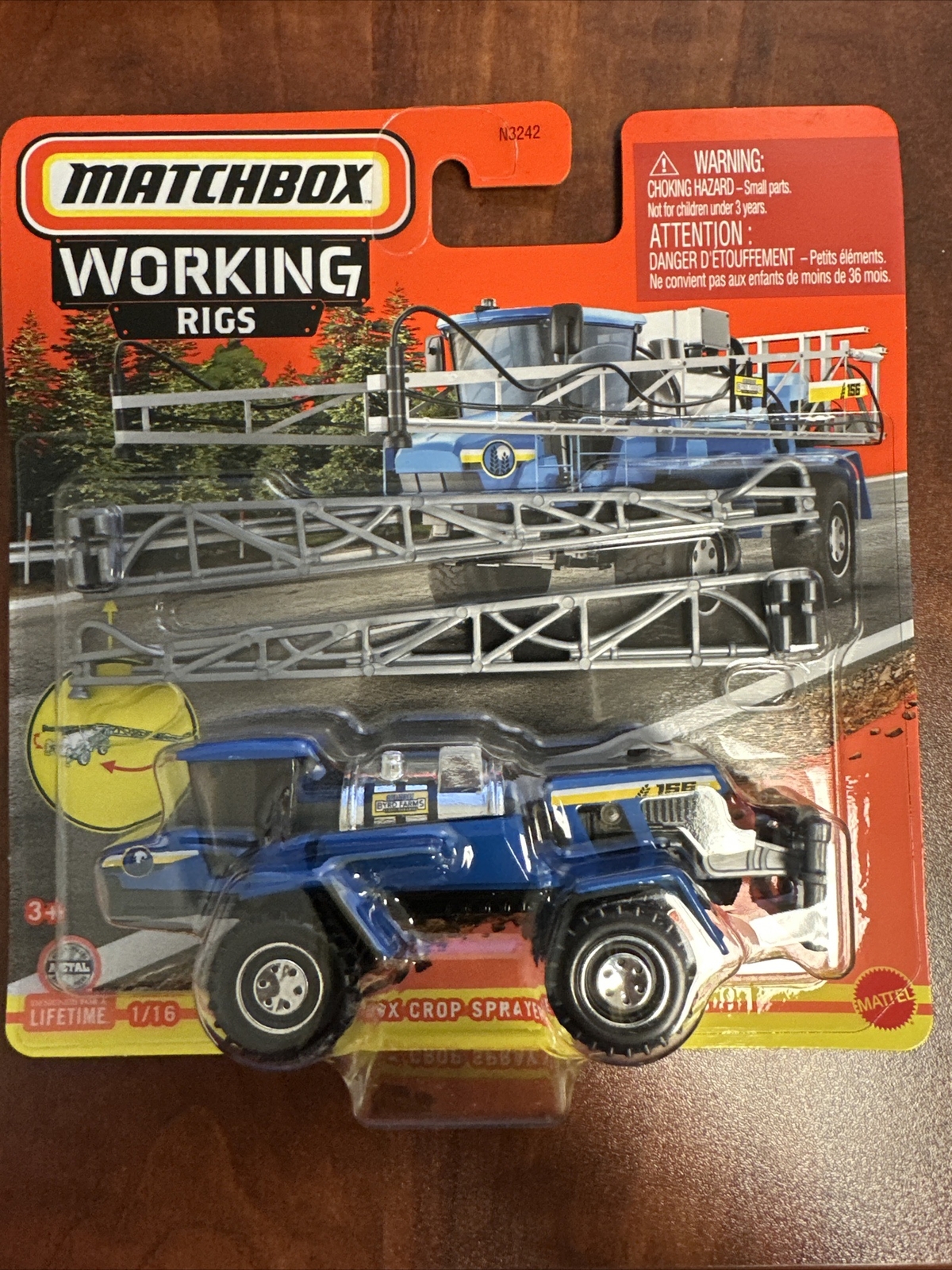 2023 Matchbox Working Rigs MBX Crop Sprayer Blue 1/16 | eBay