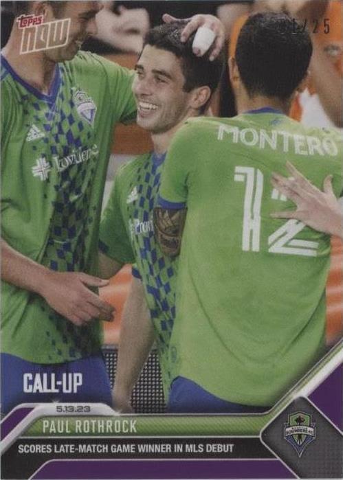 2023 Topps Now MLS - Call-Up Paul Rothrock #103 Purple /25 for sale ...