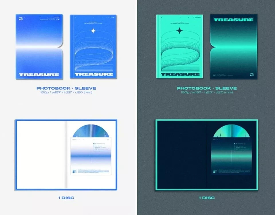 TREASURE 1st Mini Album THE SECOND STEP CHAPTER ONE Photobook Blue Ver ...