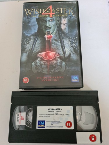 Wishmaster 4: The Prophecy Fulfilled 2001- Pal VHS Big Box X Rental ...