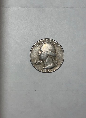 1966 QUARTER RIM ERROR NO MINT MARK UNIQUE ERROR ON OPPOSITE SIDE ...