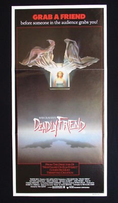 DEADLY FRIEND 1986 Orig Australian daybill movie poster Wes Craven ...