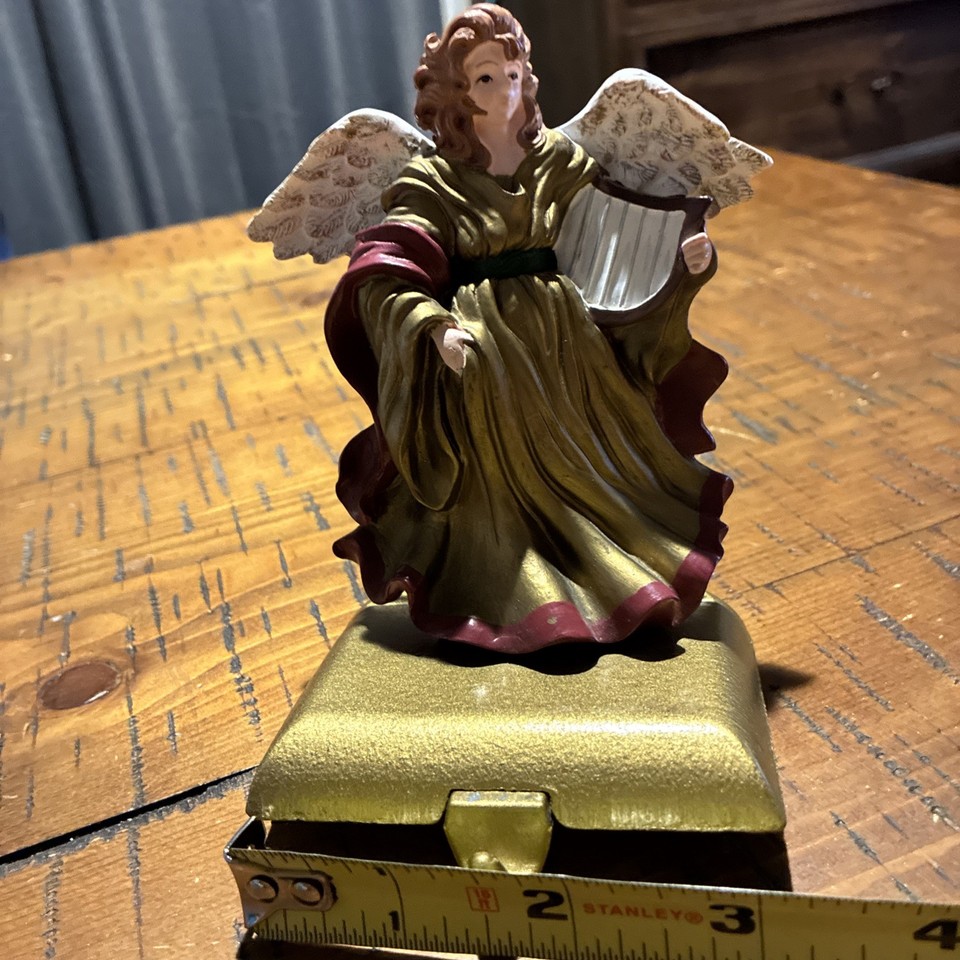 (2) Vintage Christmas Angel Stocking Holders- Made Of Resin Or Cast ...