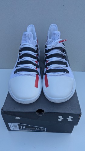 Under Armour UA M-Tag Low White Men's Basketball Shoes SIZE 13 FREE ...