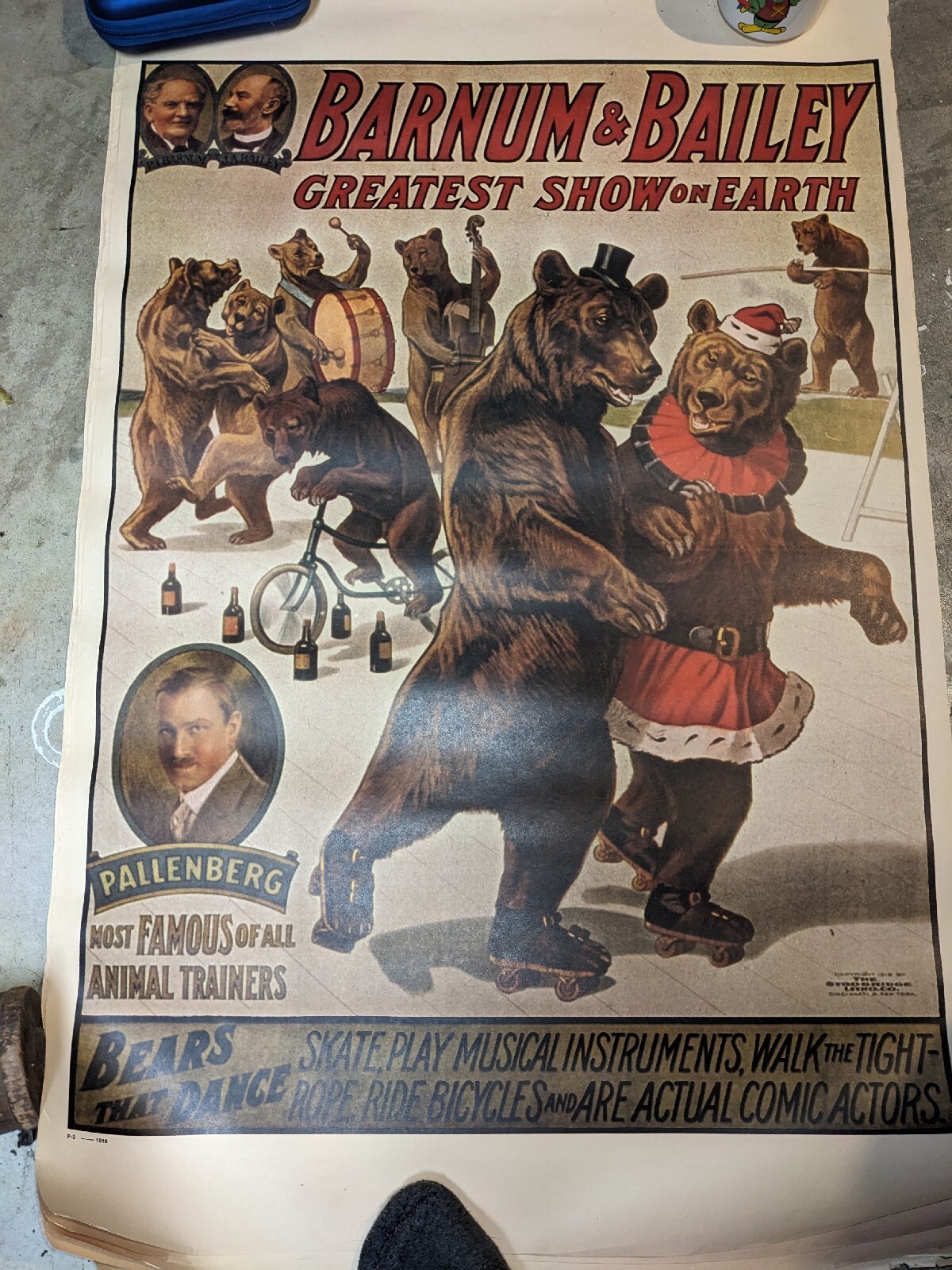 Barnum & Bailey Circus - Bears That Dance - Vintage Circus Poster c ...