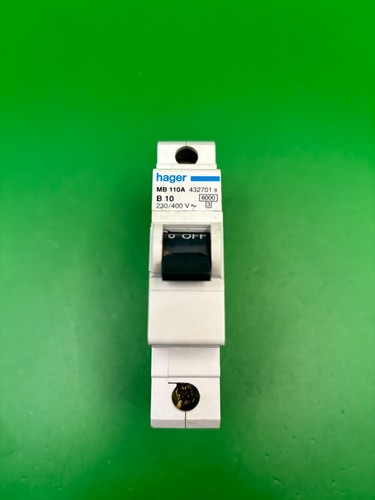 Hager MB110A B10 10A MCB | eBay UK