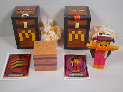 2 x McDonald’s Minecraft Adult Happy Meal Toys -- Big Mac Crystal ...