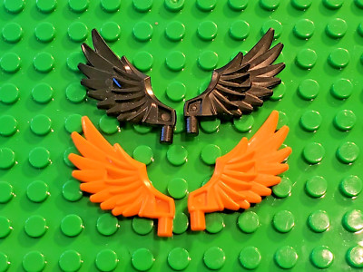 4 Lego Minifigure Figure Black/Orange Wings Legends of Chima | eBay