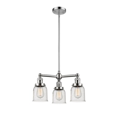 Innovations 3 Light Small Bell Chandelier in Polished Nickel - 207-PN ...