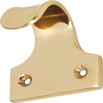 Sash Window Finger Lift Pull Handle Lacquered Polished Brass - UK ...
