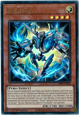 YuGiOh Ice Ryzeal Ultra Rare 1st Edition Crossover Breakers CRBR-EN003 ...