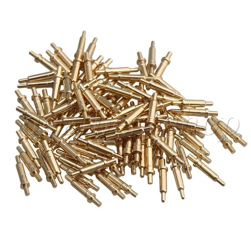 100xGold-plated 9.5mm Length Copper Spring Test Pin Pogo Pin Connector ...