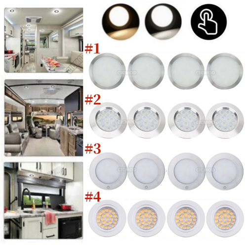 12V Interior Spot Light LED 3W Ceiling Downlight For Camper Van Caravan ...