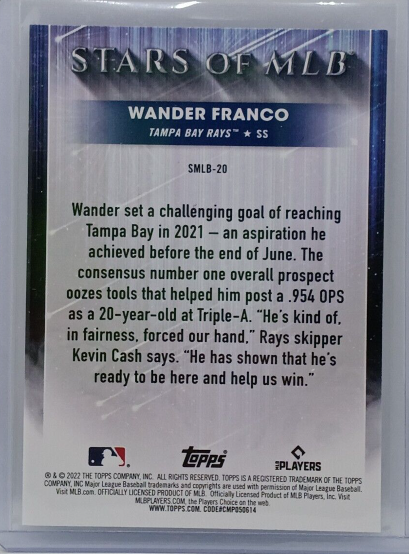 WANDER FRANCO 2022 Topps Stars of MLB Rookie RC # SMLB-20 MINT HOT RARE ...