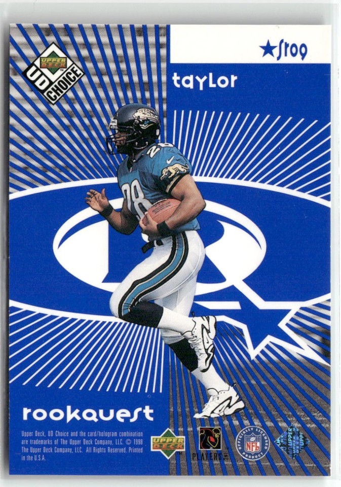1998 UD Choice #SR09 Emmitt Smith / Fred Taylor StarQuest Blue Dallas ...