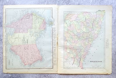 Other - 1897 Large Antique Victorian Map