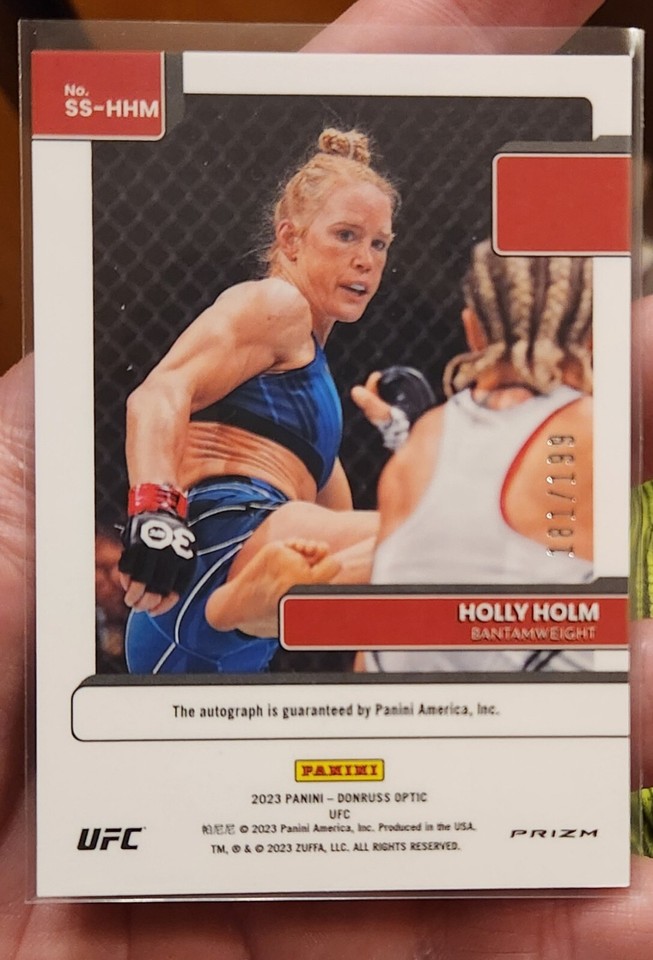 2023 Panini Donruss Optic UFC Holly Holm SIGNATURE SERIES AUTO RED #SS ...
