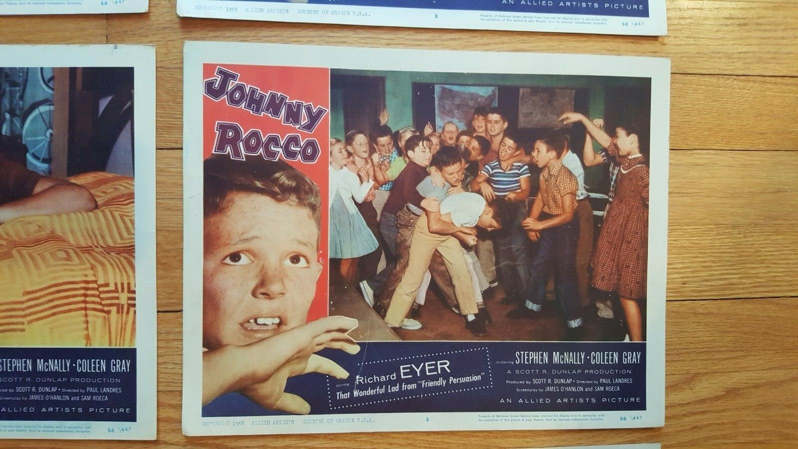 Set of 8 Color Lobby Cards of the movie "JOHNNY ROCCO" 1958 | eBay UK
