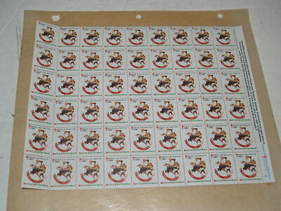 Full sheet of 54 Christmas Seals Stamps - 1981 | eBay