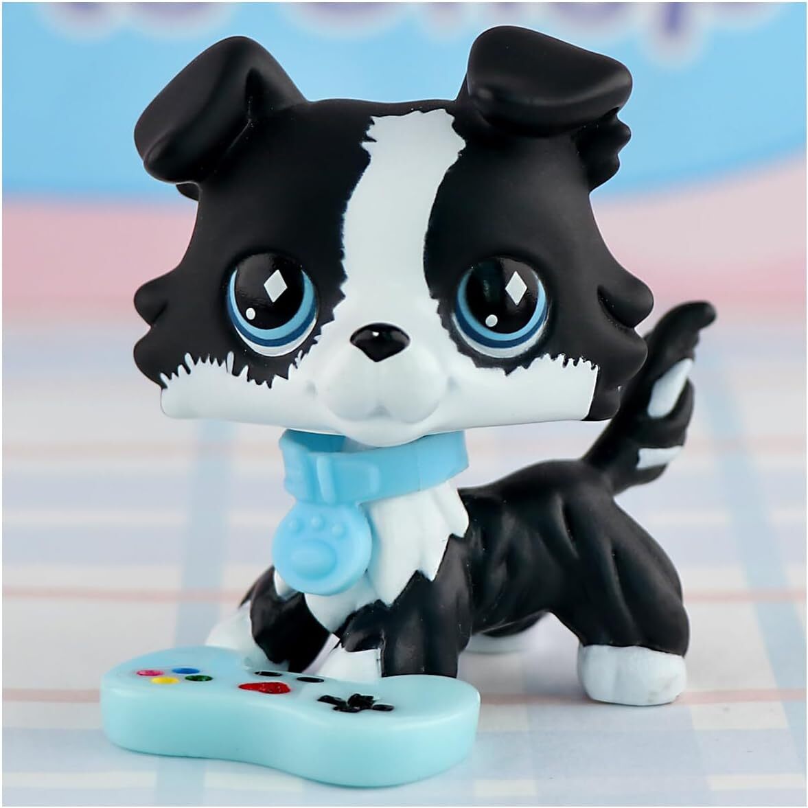 Custom Pets LPS Collie Black and White Collie 016 with Accessories Kids ...