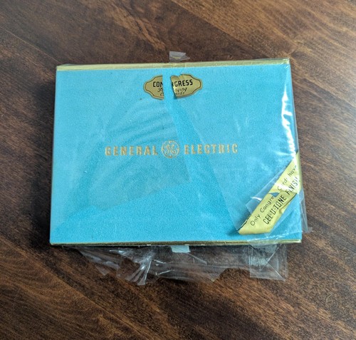 Vintage GE Box Congress Playing Cards Double Deck Purple & Orange ...