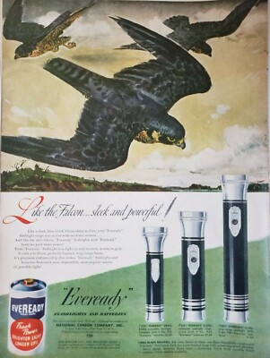 Vintage 1948 Eveready Batteries Print Ad Ephemera Wall Art Decor | eBay