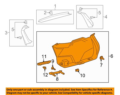 FORD OEM 15-17 MKC Lift Gate Interior Trim-Lower Trim Panel ...