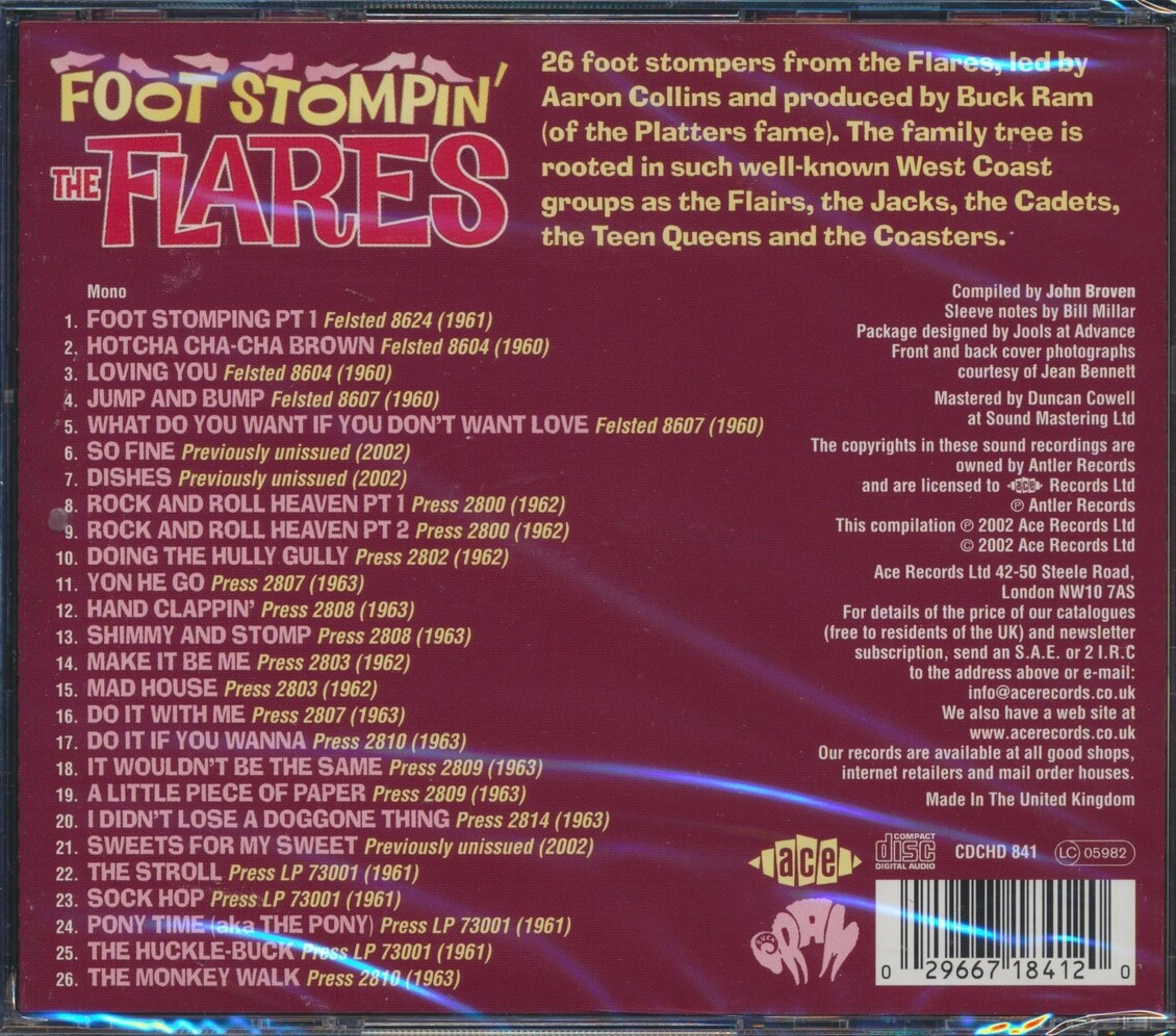 Foot Stompin by The Flares (CD, 2002) for sale online | eBay