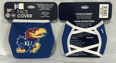 KANSAS JAYHAWKS Team Logo NCAA Face Mask Face Cover FREE SHIP | eBay