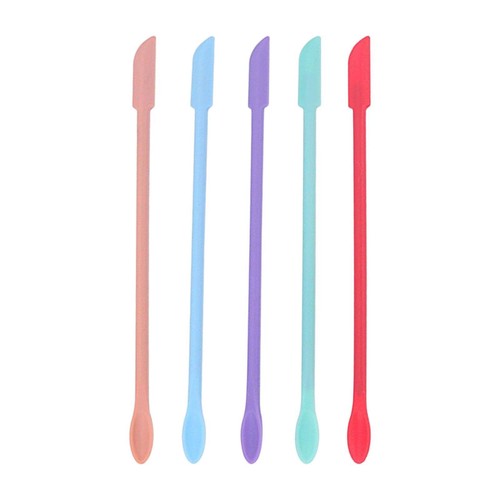 5 Pieces Mini Silicone Spatula Set Thin Jar Scraper for Food Bottles ...