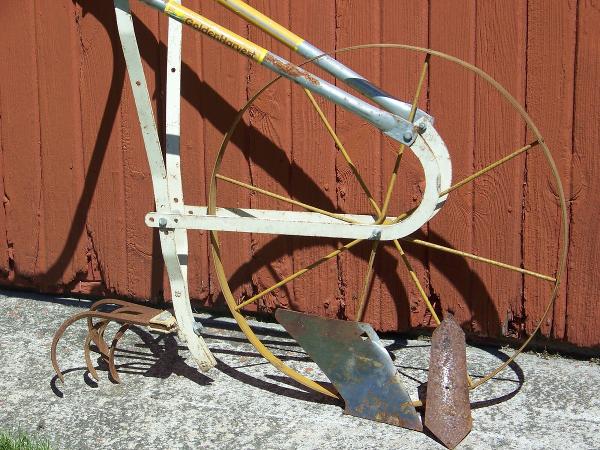 Antique Hand Plow Garden 1800s Era Hand Plow Keeps Family Farm