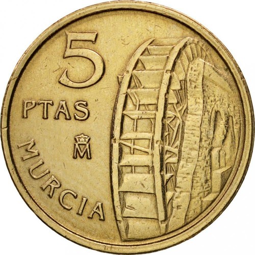 Spain 5 Pesetas Coin | Murcia | 1999 | eBay