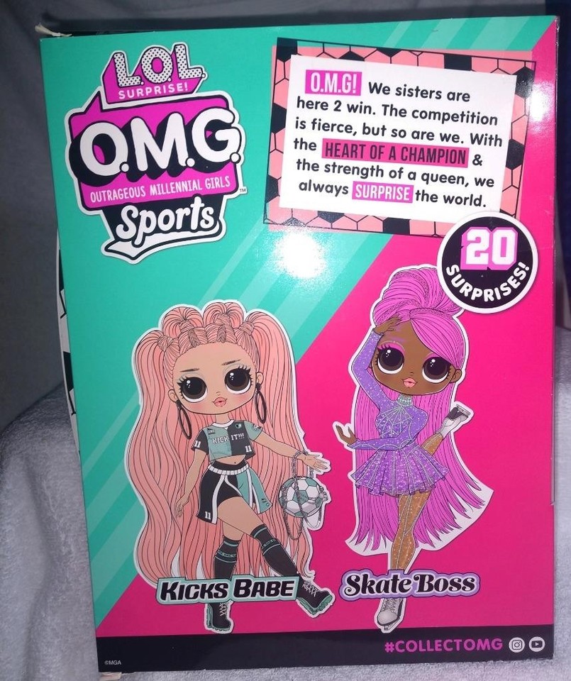 LOL Surprise OMG Sports Fashion Doll Kicks Babe with 20 Surprises New ...