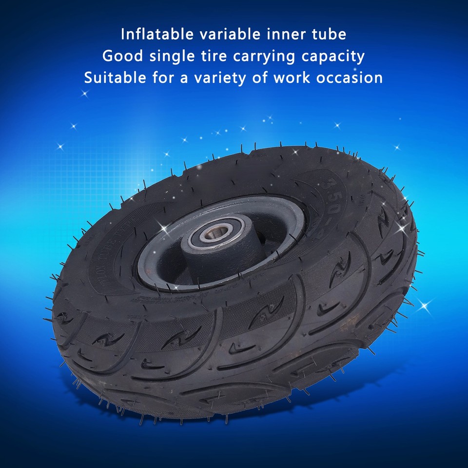 Utility Tire All Purpose Inflatable Wheel Hand Truck Cast Steel Hub ...