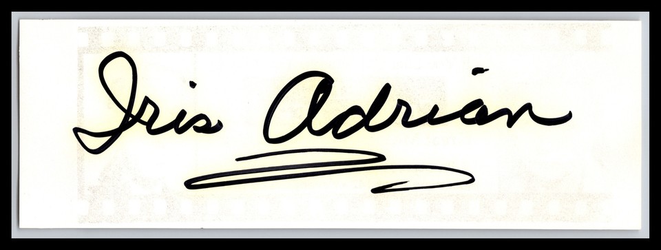 Iris Adrian - Stage & Film Actress - 6x2 Paper - Signed / Autograph | eBay