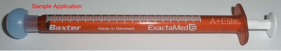 BAXA ExactaMed Oral Liquid Medication Syringe 1cc/1mL 10/PK Amber ...