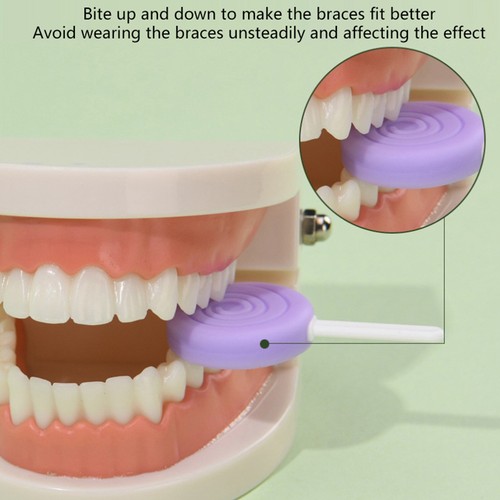 1Pcs Aligner Lollipop Shaped Silicone Teeth Stick Bite Tooth Chew Align ...