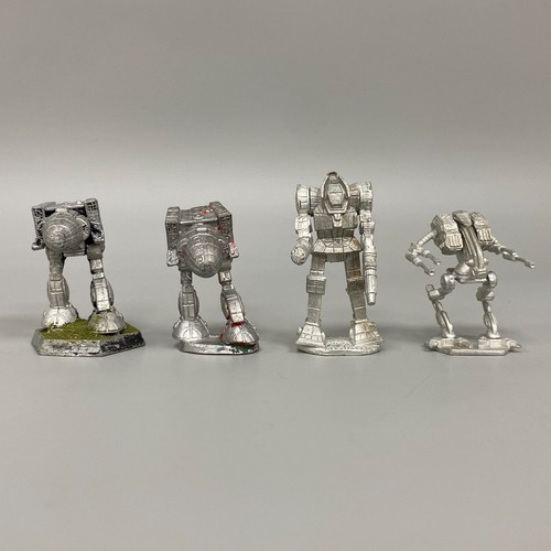 4 X BATTLETECH METALLO MINIATURE MECHWARRIOR MECHS FASA IRON WIND RAL ...