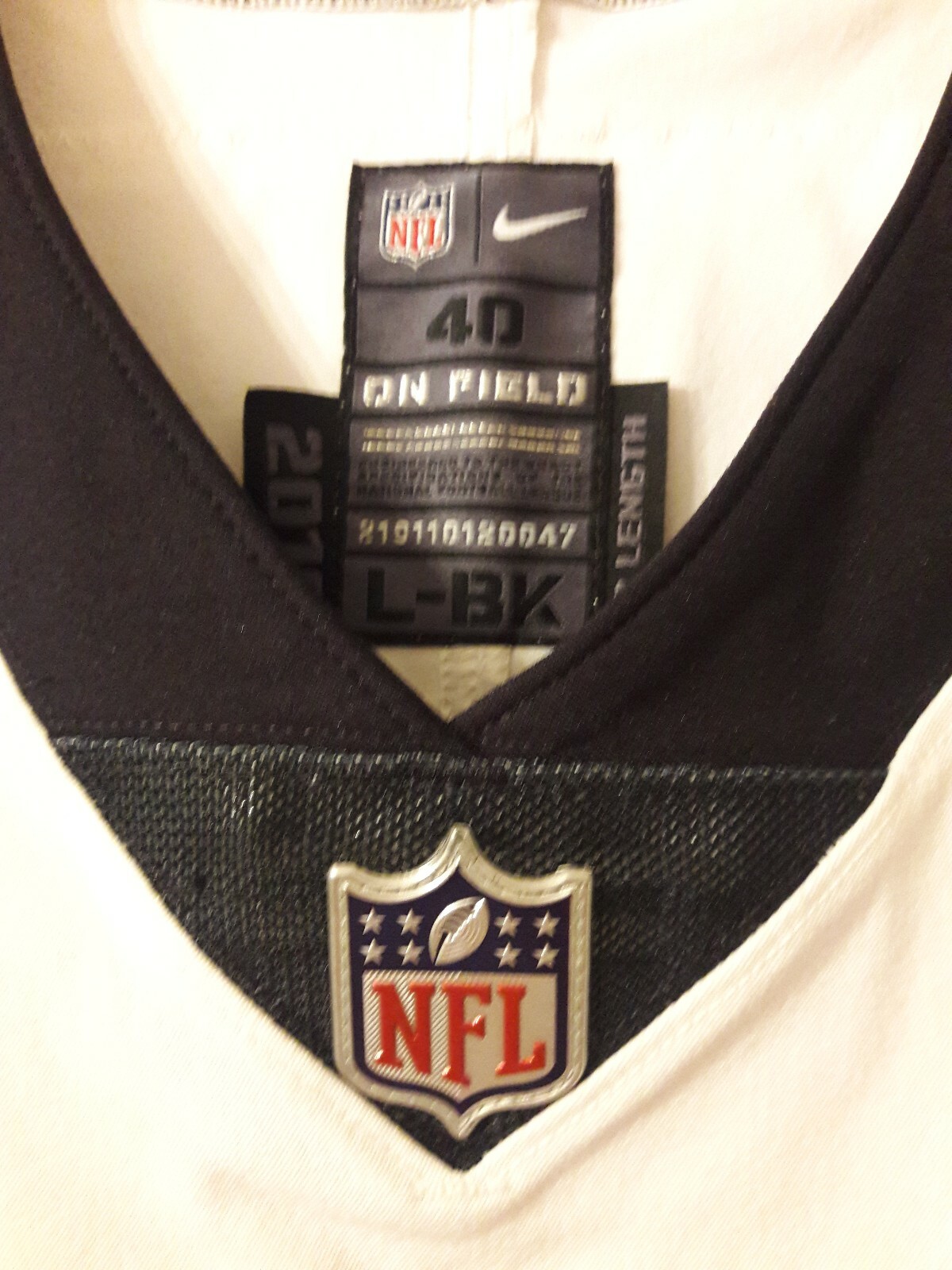 Sharrod Neasman 2018 NEW ORLEANS SAINTS GAME USED WORN JERSEY TOM ...