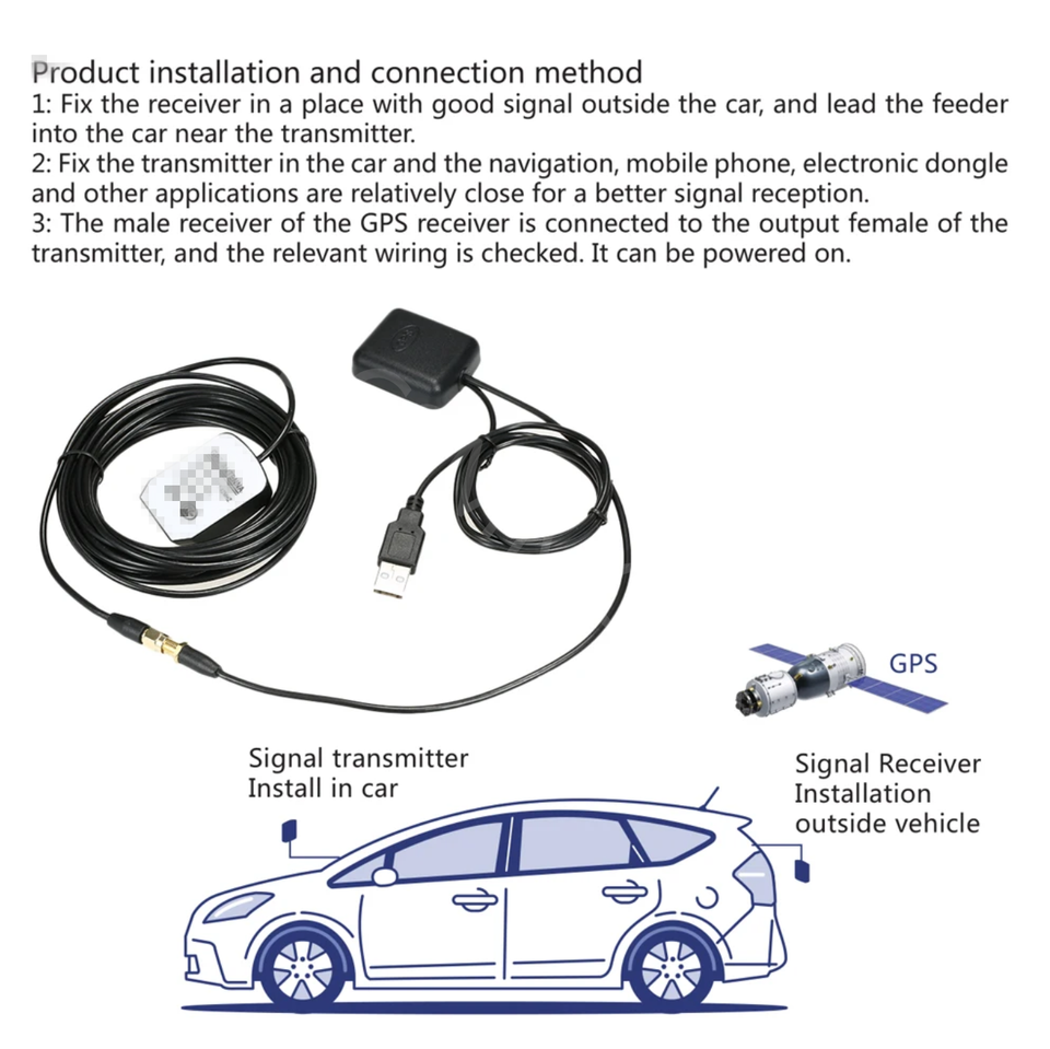 GPS Antenna Signal Repeater Amplifier Receiver Active For Car Phone ...