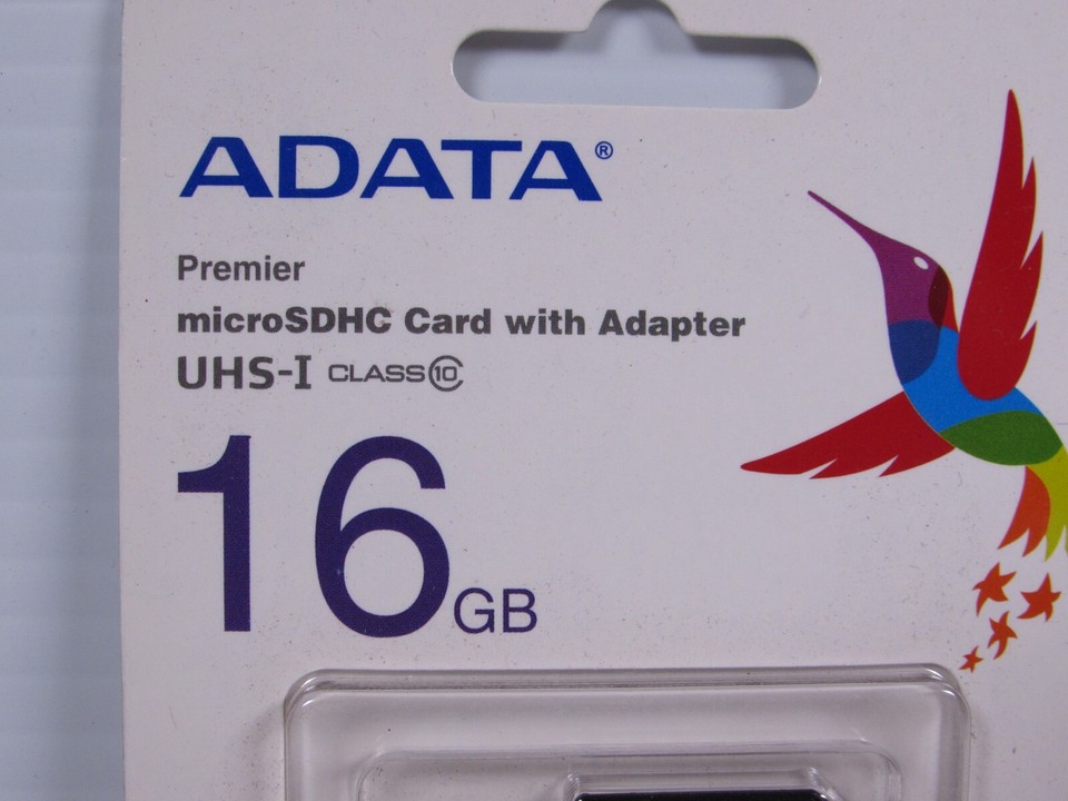 LOT OF TWO ADATA 16GB Cards Micro SD SDHC TF Memory Card Class C10 for ...