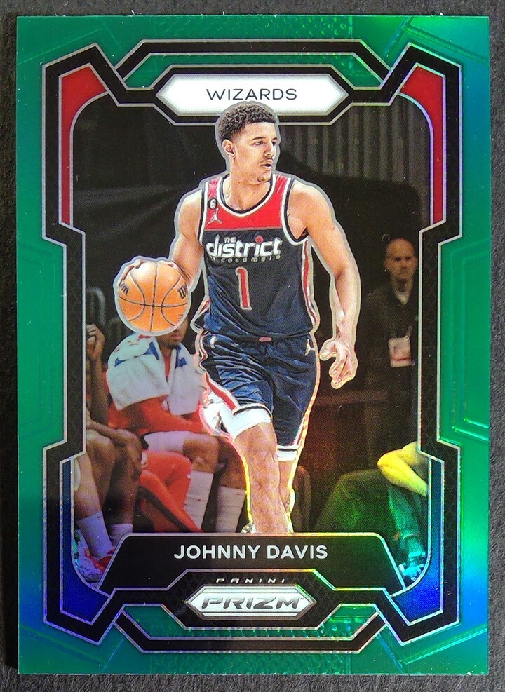 2023-24 Panini Prizm Green Prizms #38 Johnny Davis - Wizards - NM/MT | eBay