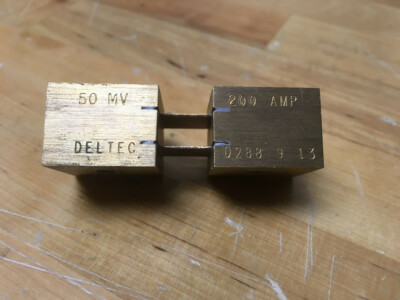 200A/50mV DC Ammeter Current Shunt Resistor 200 AMP DELTEC Like Blue ...