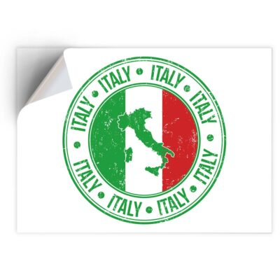 1 x Vinyl Sticker A4 - Italy Rome Italian Flag Map #5550 | eBay