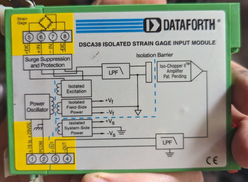 DATAFORTH DSCA38 Isolated Strain Gage Input Module | eBay