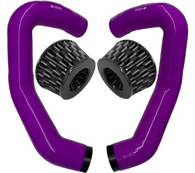 for BMW M5 M6 F10 F06 F13 F12 air intake front mount - PURPLE V2 carbon ...