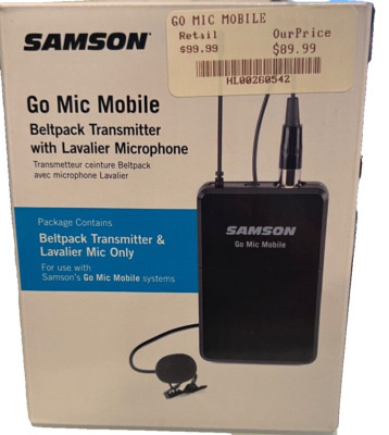 Samson Go Mic Mobile: PXD2 Wireless Beltpack with Lavalier Mic | eBay