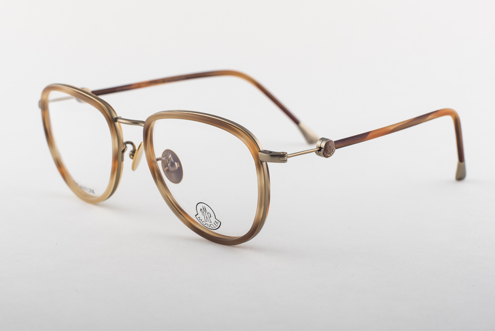 MONCLER MC007-V04 Tortoise Brown Titanium Eyeglasses MC 007-V04 | eBay